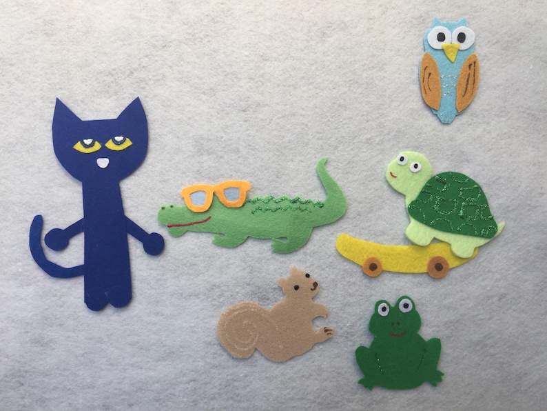 Pete the Cat and His Magic Sunglasses Felt Board Story/Circle | Etsy