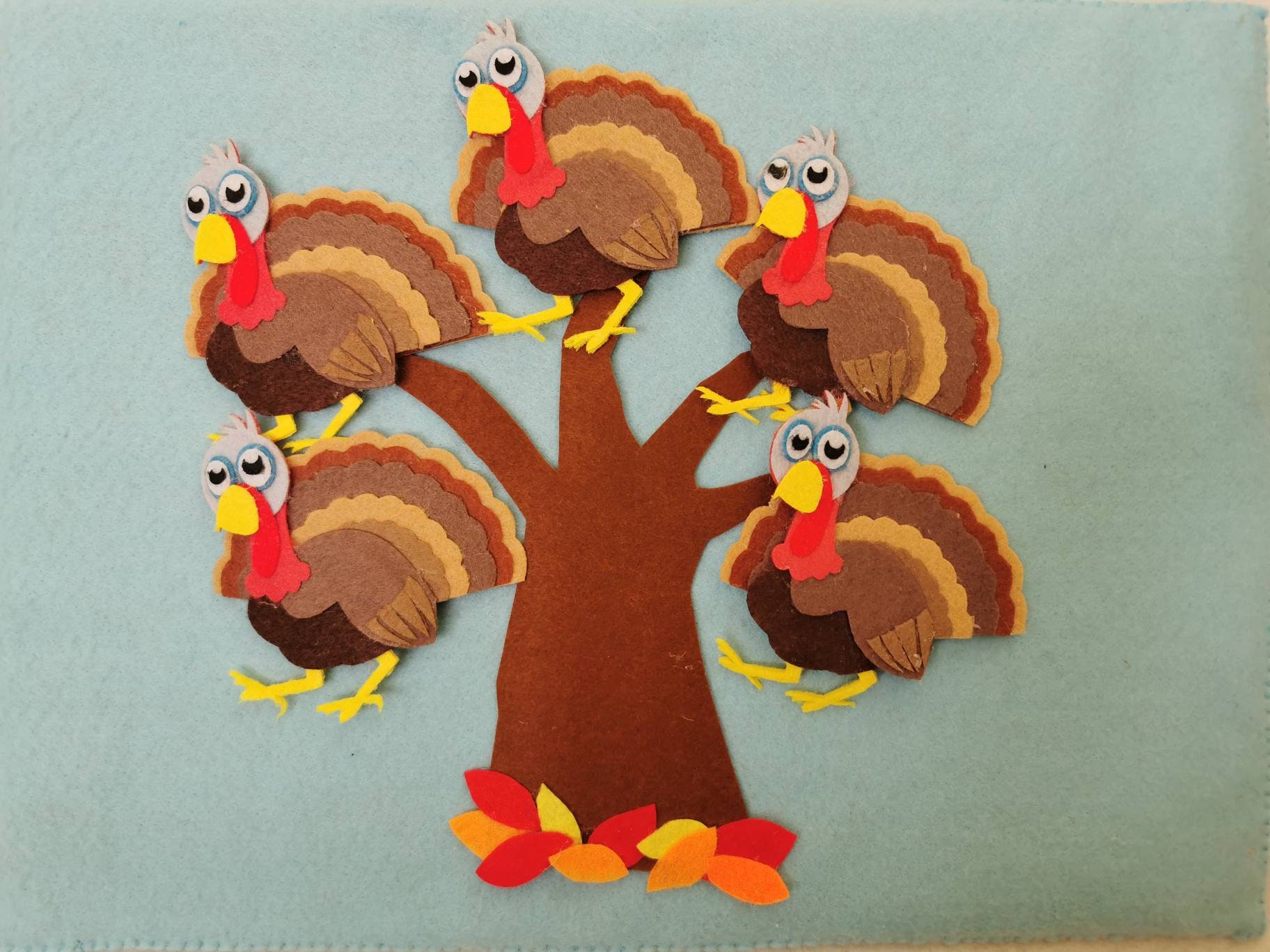 Five Little Turkeys Song