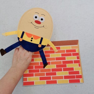 Humpty Dumpty Sat on a Wall Laser Cut Felt Story/hand Puppet/flannel ...