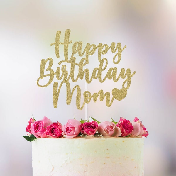 Mom Cake Topper - Etsy