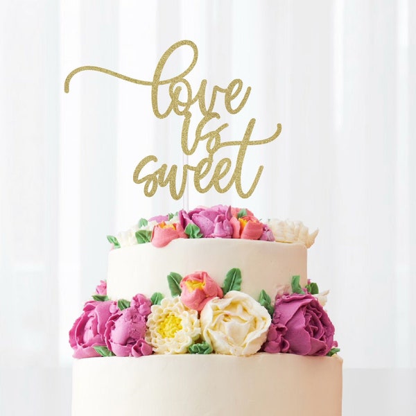 Love Cake Topper - Etsy