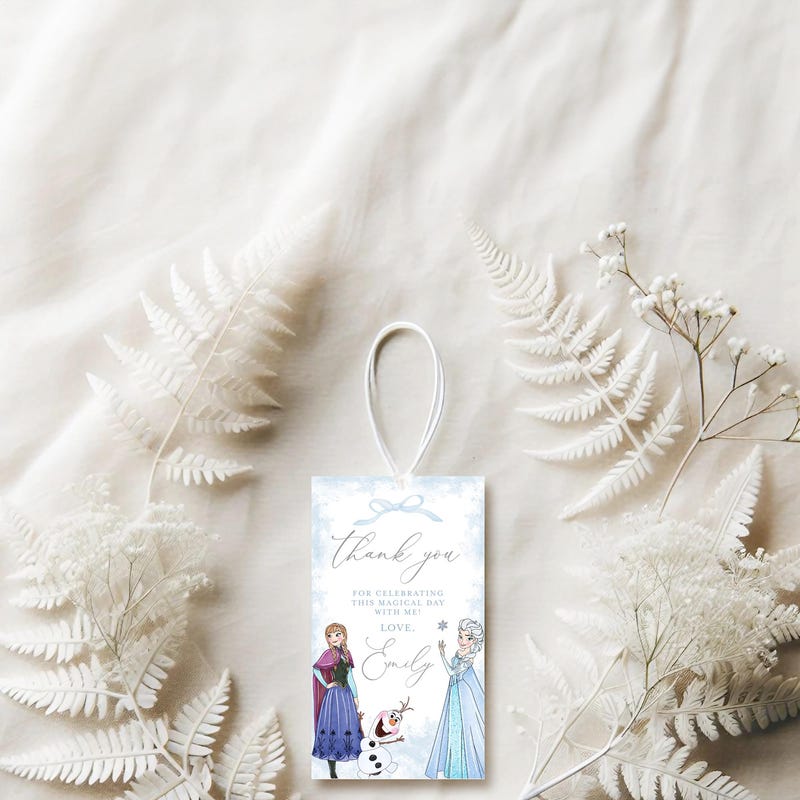 Frozen Thank Stickers - Etsy