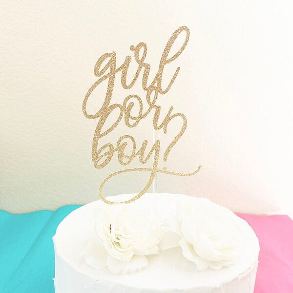 Boy or Girl Topper - Etsy