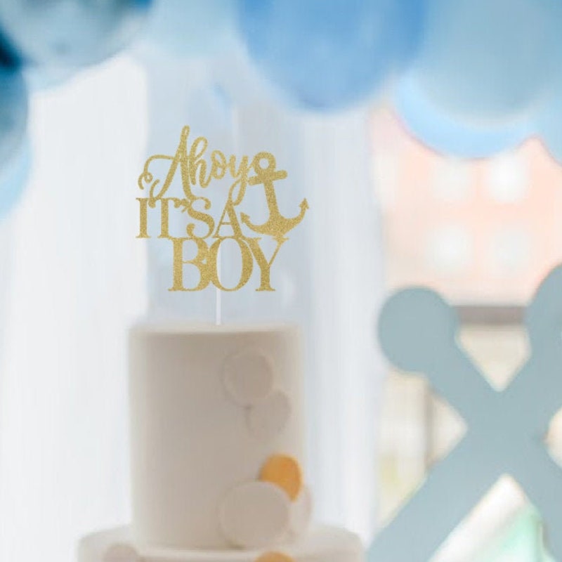 Anchor Cake Topper - Etsy