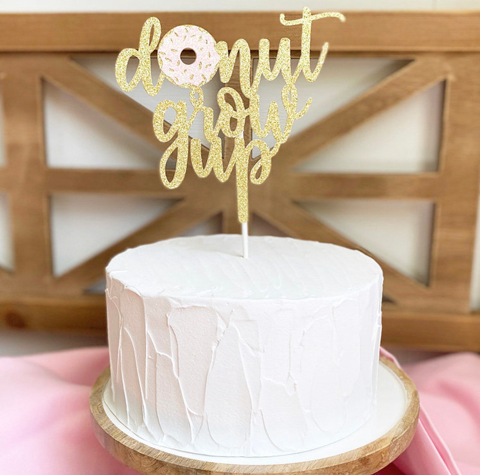 Donut Grow up Cake Topper Donut Cake Topper - Etsy