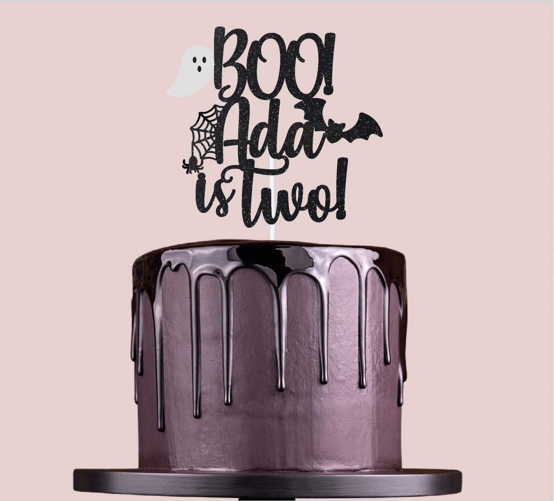 Boo Cake Topper Halloween Cake Topper - Etsy