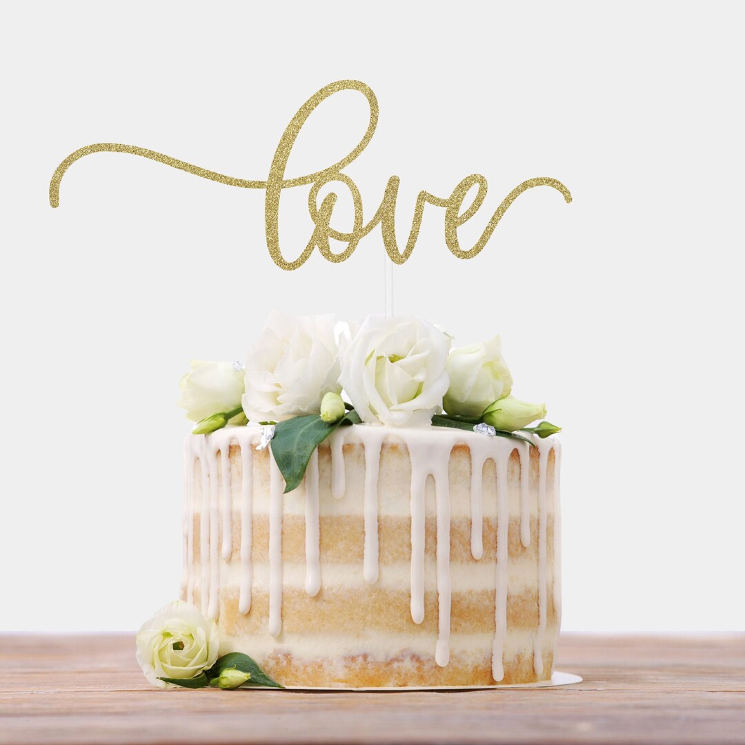 Love Cake Topper, Wedding Cake Topper - Etsy