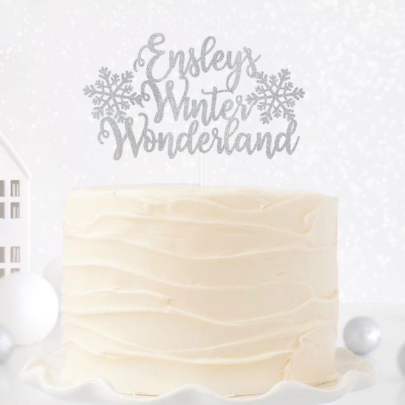 Winter Cake Topper - Etsy