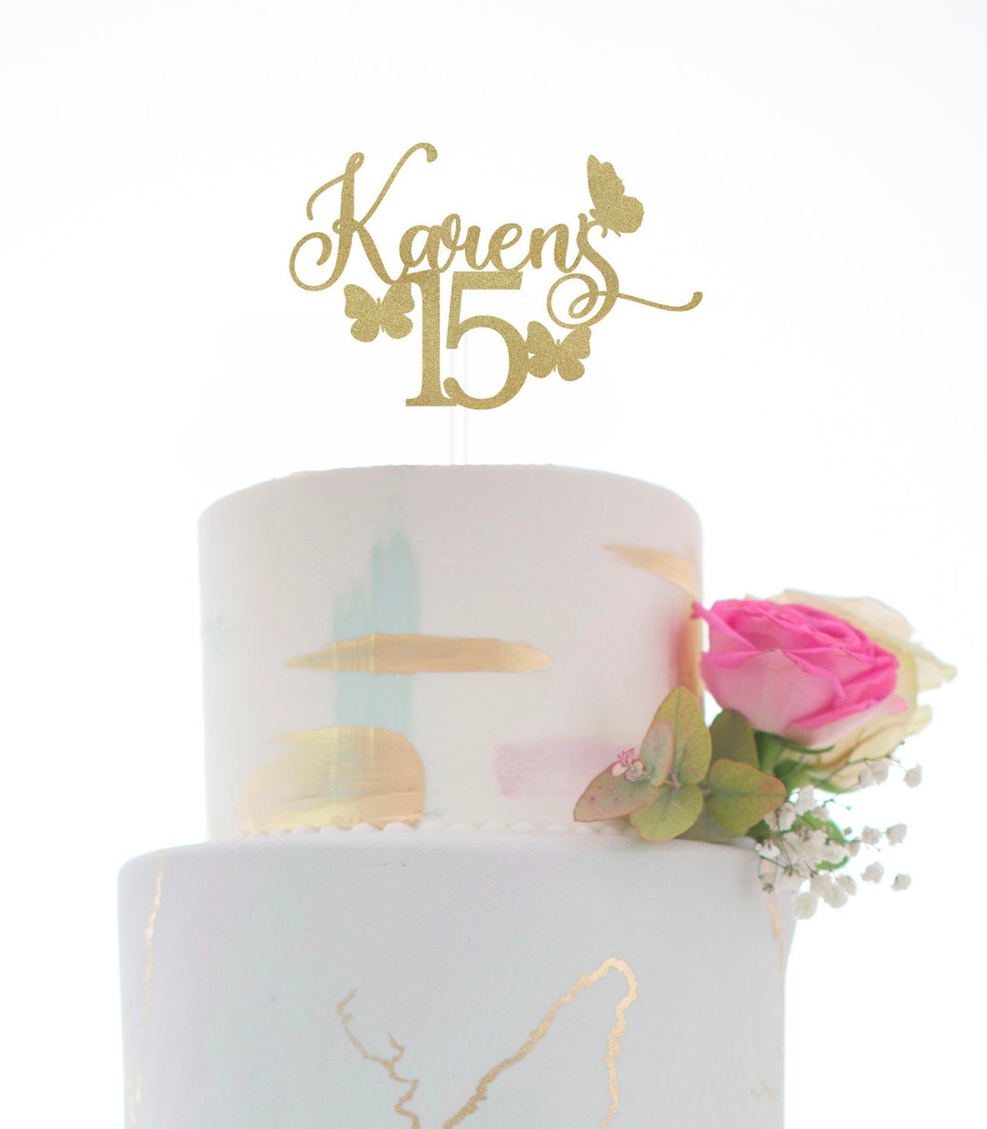 15 Cake Topper, Quinceanera Cake Topper, Quinceanera Butterfly Cake ...