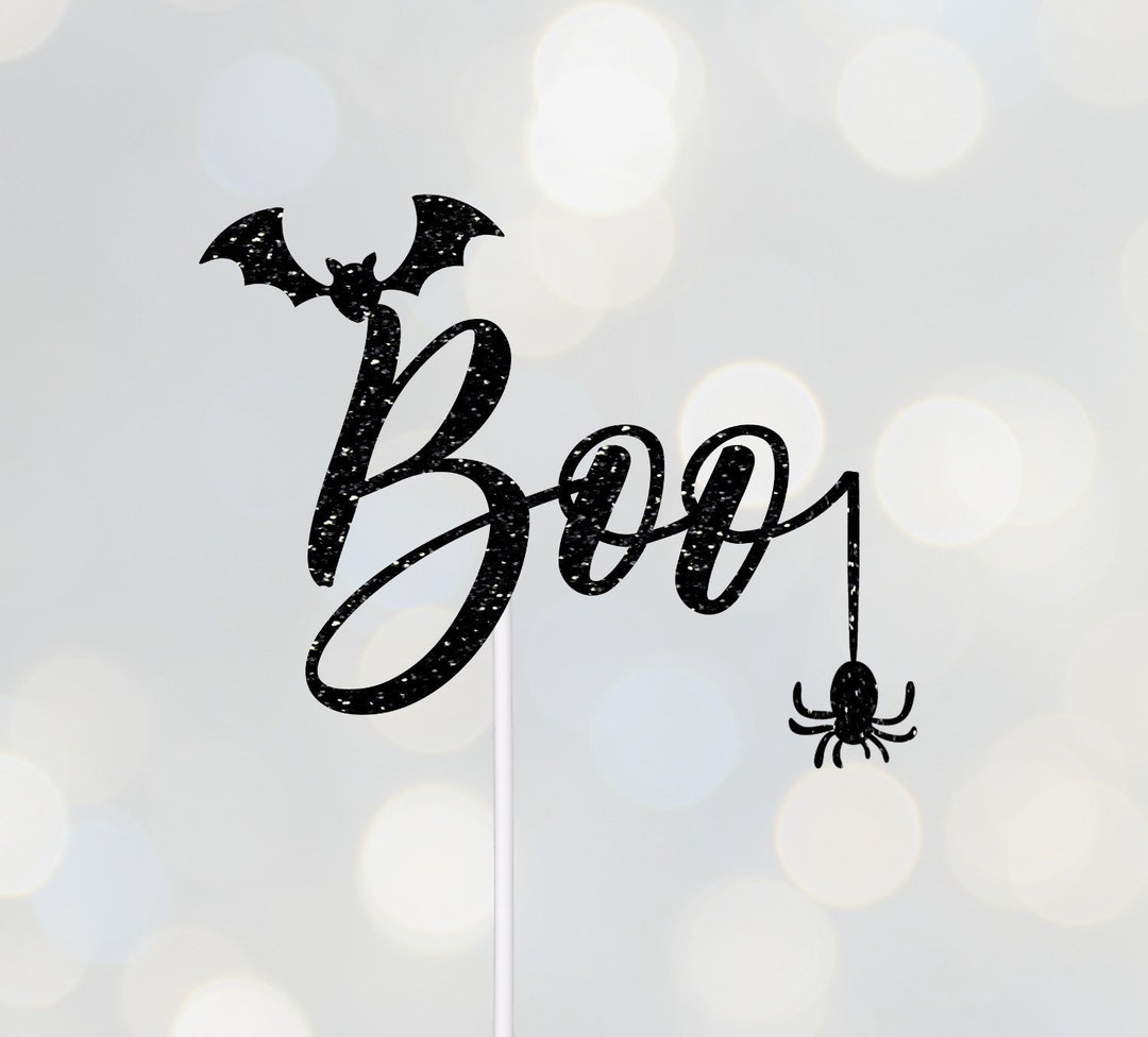 Boo Cake Topper Halloween Cake Topper - Etsy