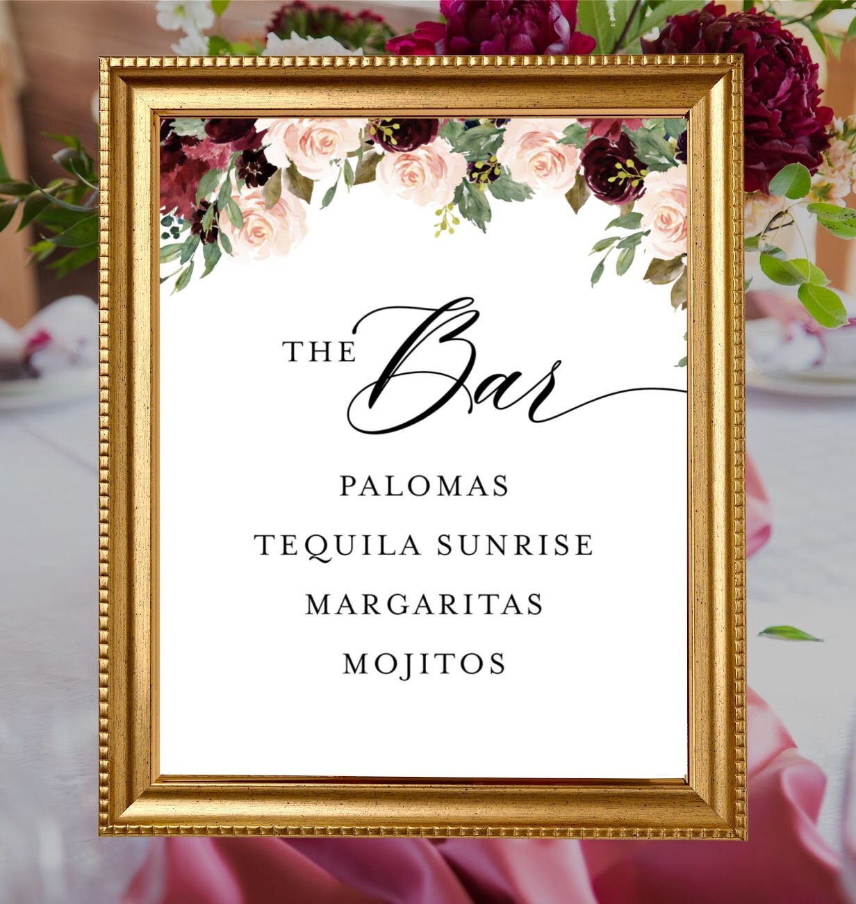 Bar Menu Printable Sign Drinks Menu Sign Editable Bar Menu - Etsy UK