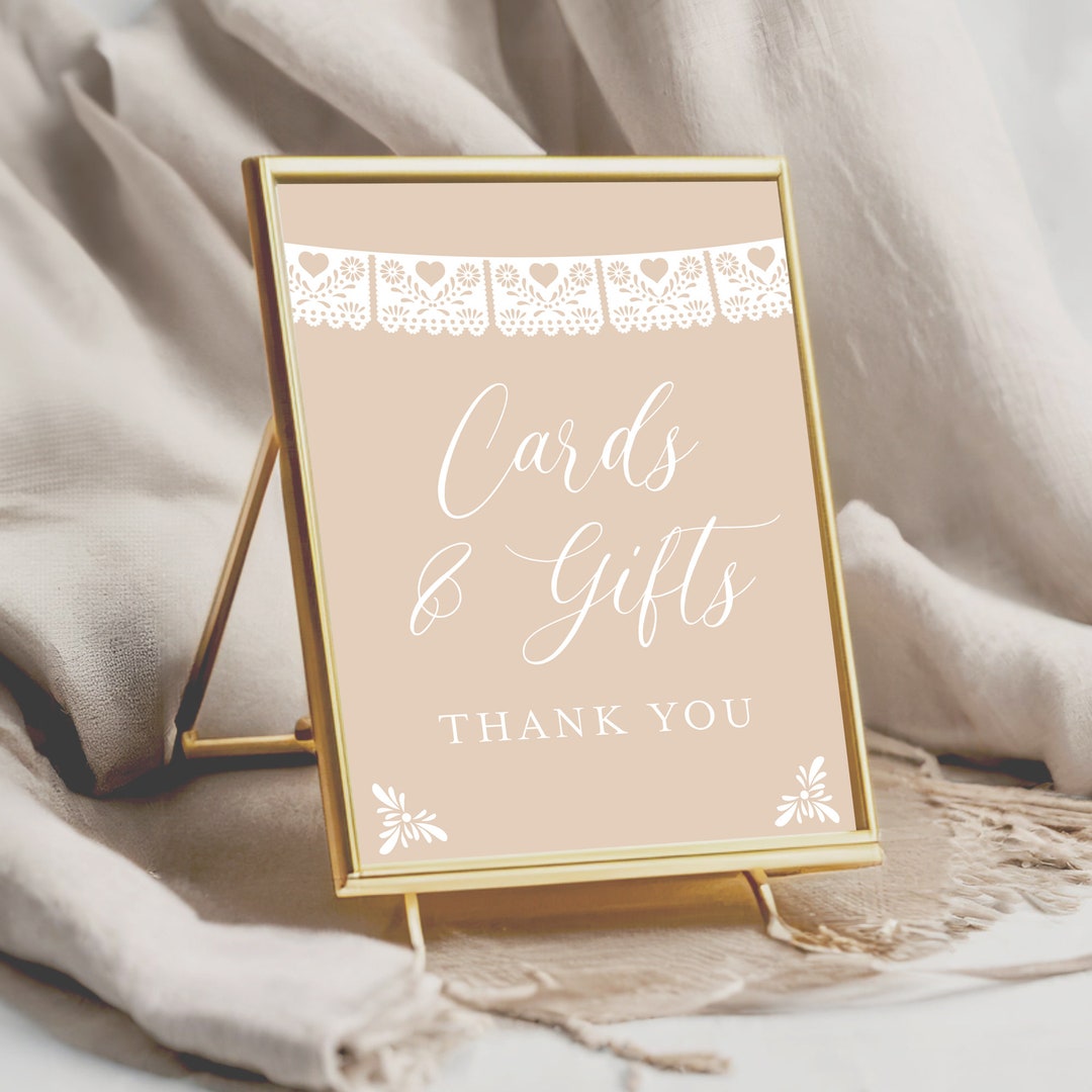 Cielito Lindo Gifts Sign, Cards and Gifts Printable Sign - Etsy