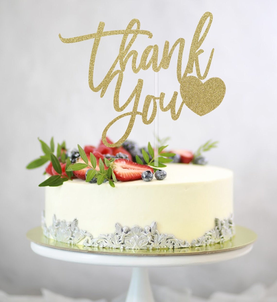 Thank You Cake Topper | Etsy