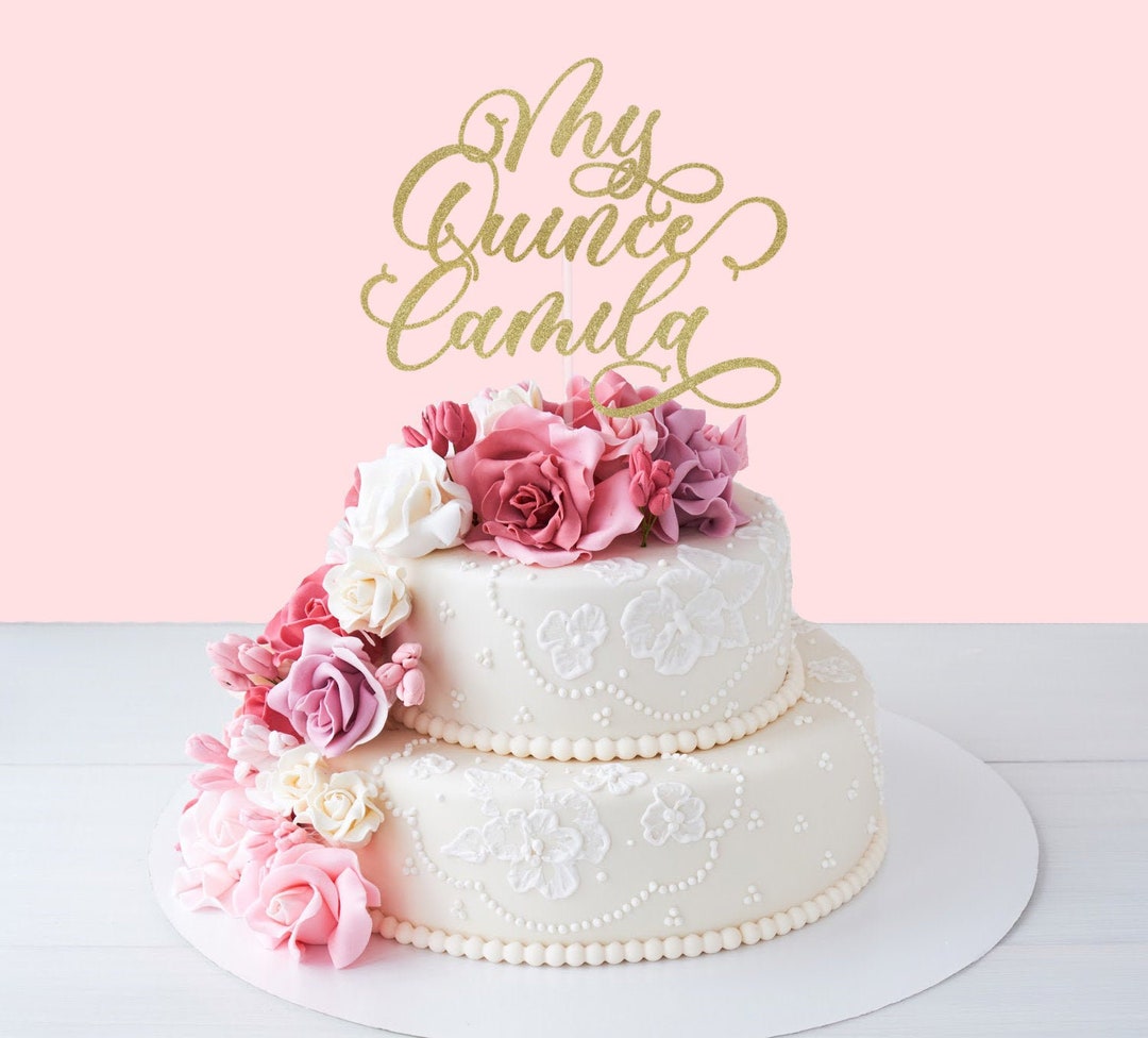 Quinceanera Cake Topper, Mis Quince Cake Topper, XV Cake Topper, 15th ...
