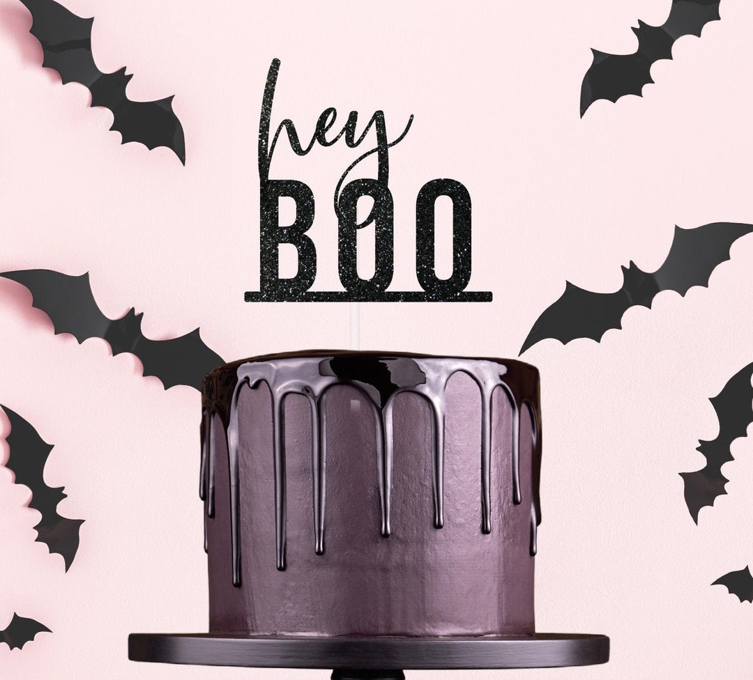 Hey Boo Cake Topper, Halloween Cake Topper, Boo Cake Topper - Etsy