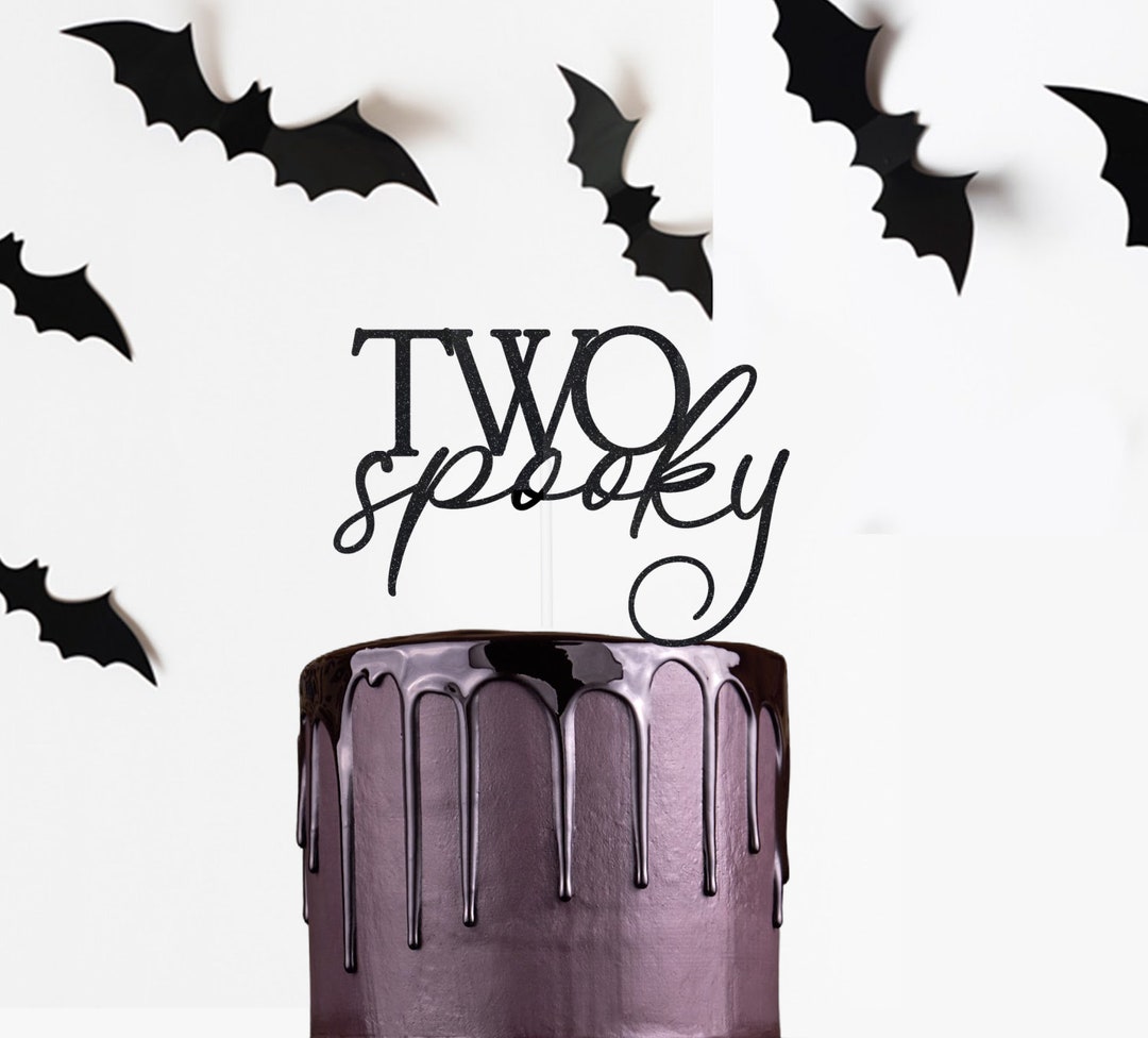 TWO Spooky Cake Topper, Halloween Cake Topper, Spooky Cake Topper ...