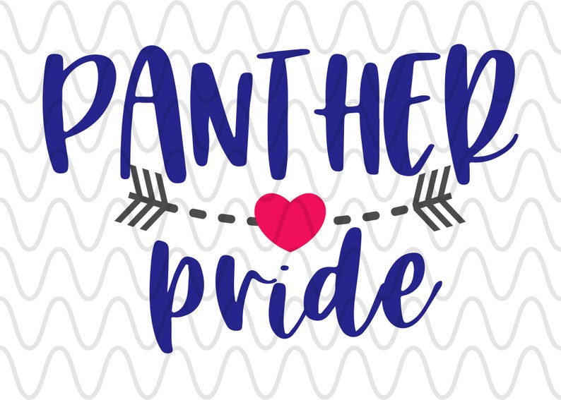 Panther Pride Svg Cut File School Spirit Svg Saying Etsy