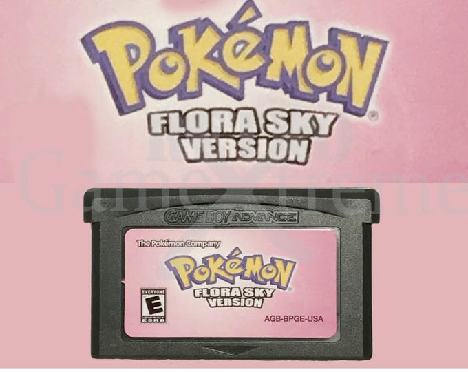 Pokemon Flora Sky Dex Version Fan Made Hack Cartridge Game - Etsy