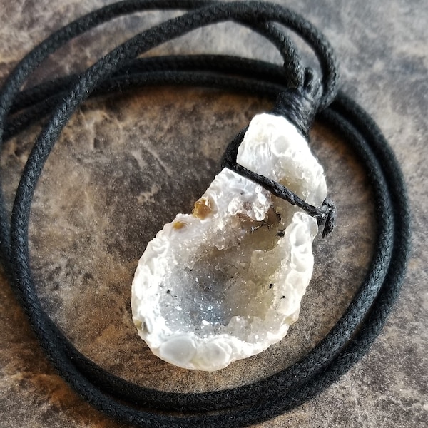 Geo Crystal Necklace - Etsy