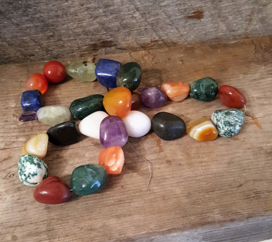 Natural Tumbled Stone Beads for You, Carnelian, Tree Agate, Banded ...
