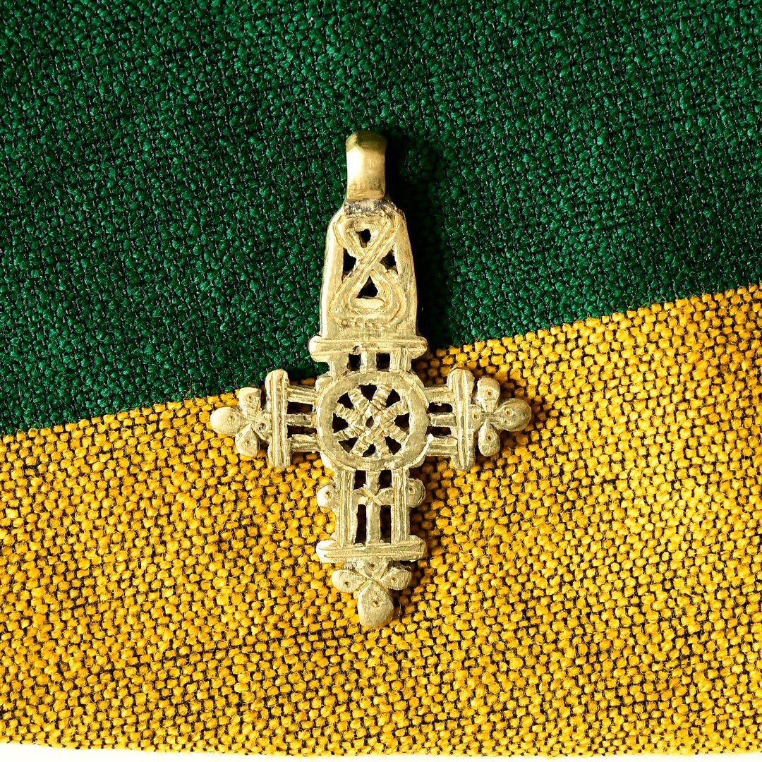 Ethiopian Neck Cross Pendant, Original Coptic Neck Cross, African ...