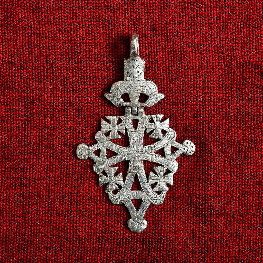 Ethiopian Neck Cross African Tribal Orthodox Rasta Pendant Necklace ...