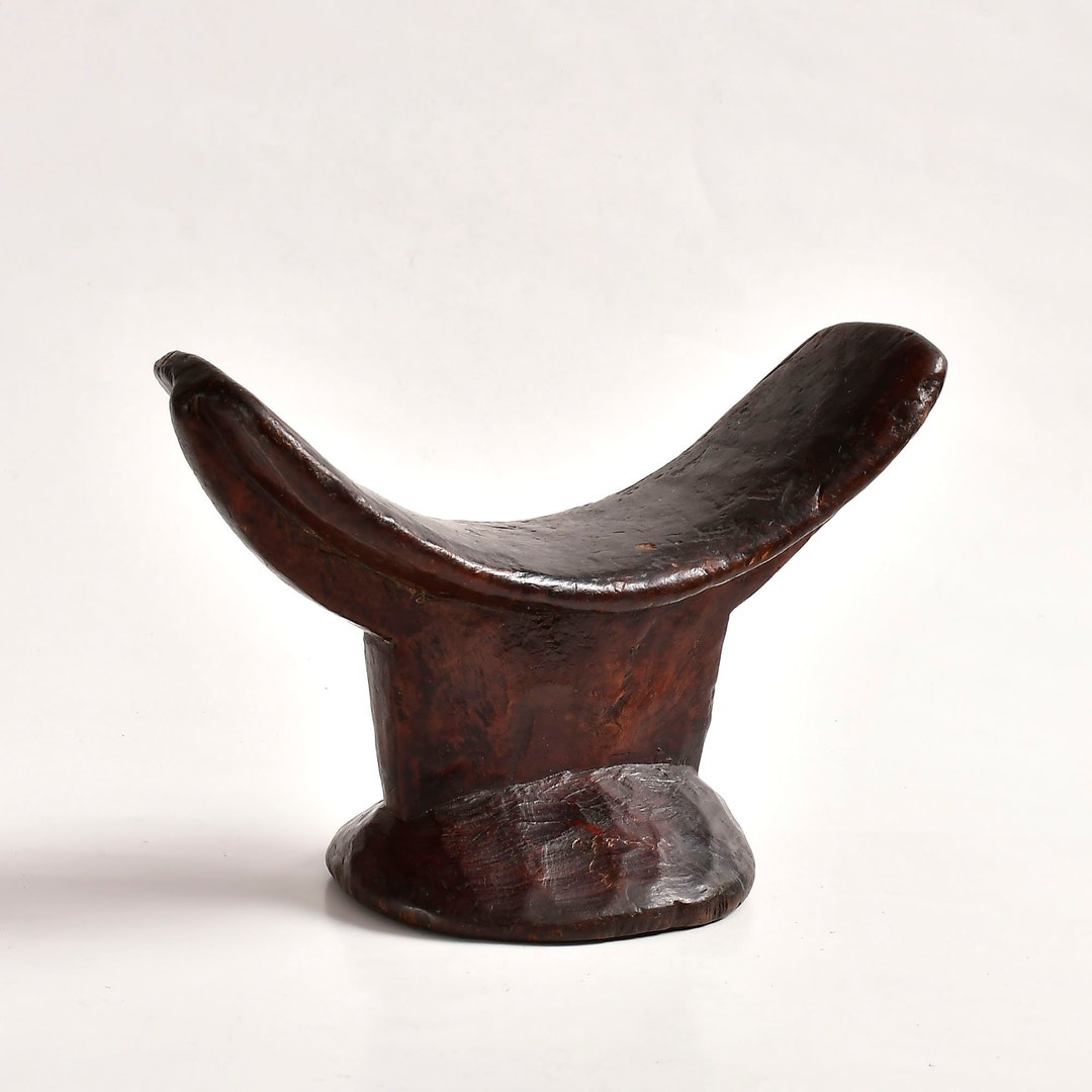African Headrest - Ethiopian Wooden Headrest - Afar Tribe Headrest -2-8 ...