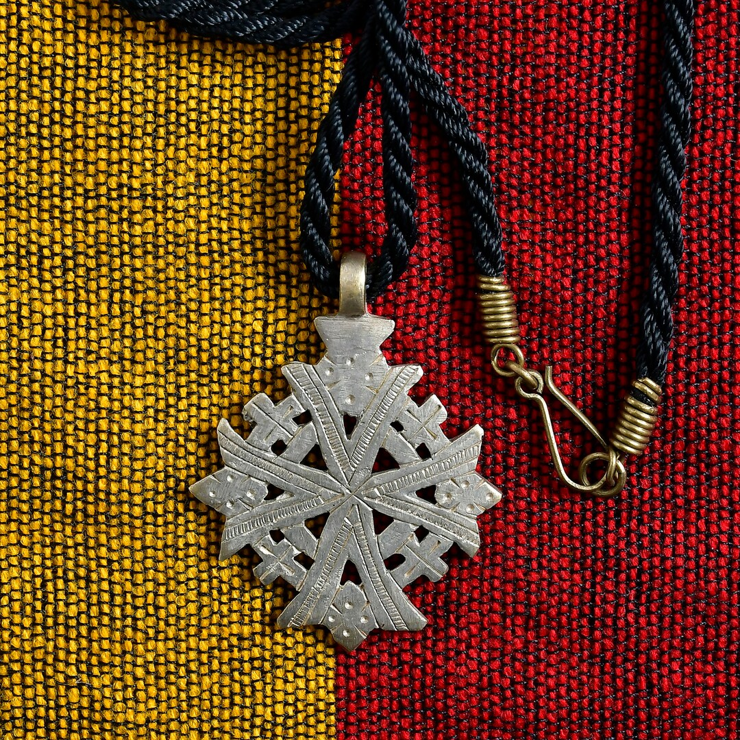 Rasta Necklace Ethiopian Cross Orthodox Brass Pendant 99z7 - Etsy