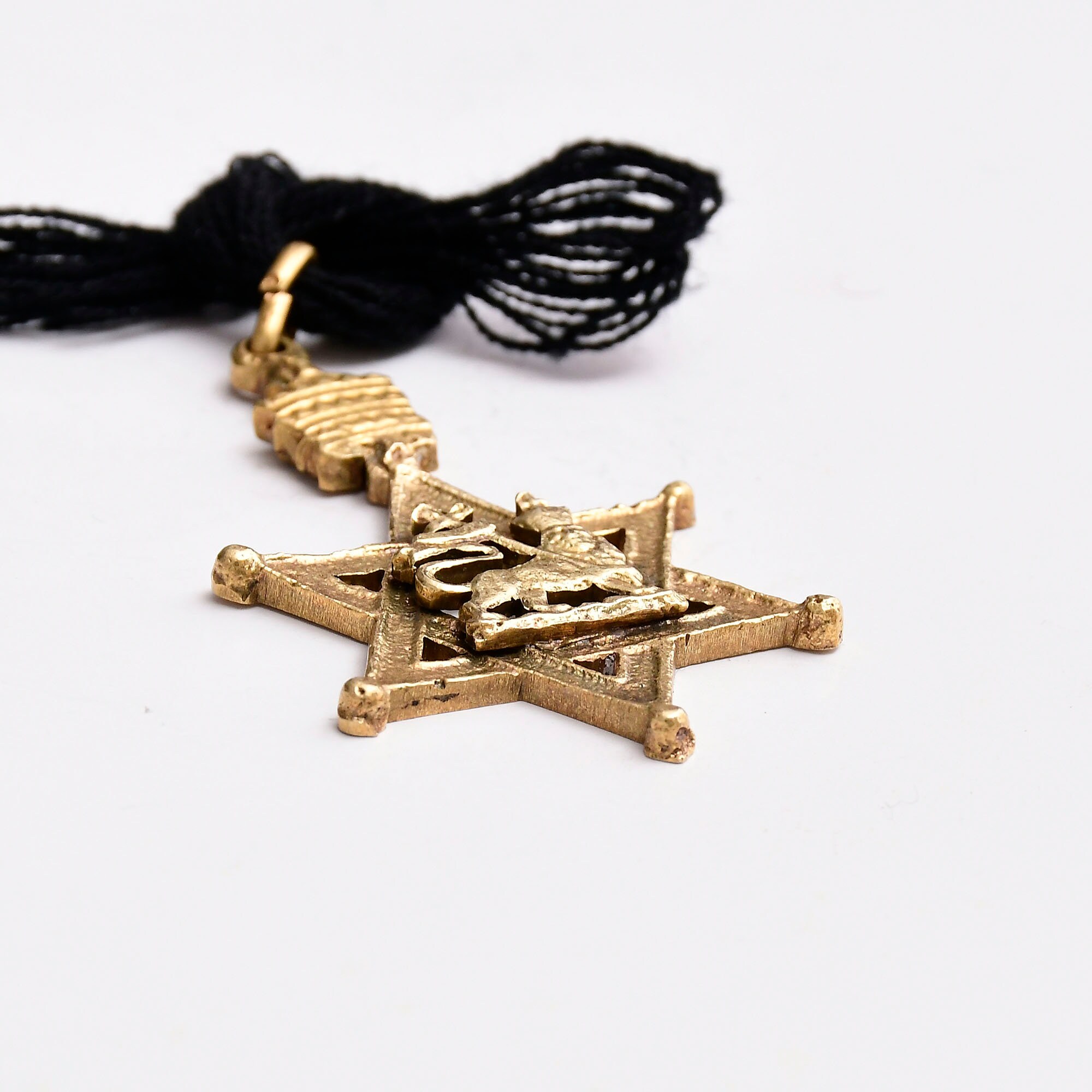 Handmade Lion of Judah Star of David Pendent Ethiopian Neck Cross ...