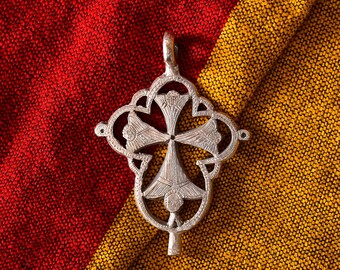 Ethiopian Cross Pendant, Original Coptic Cross, African Tribal, 40 X 30 ...