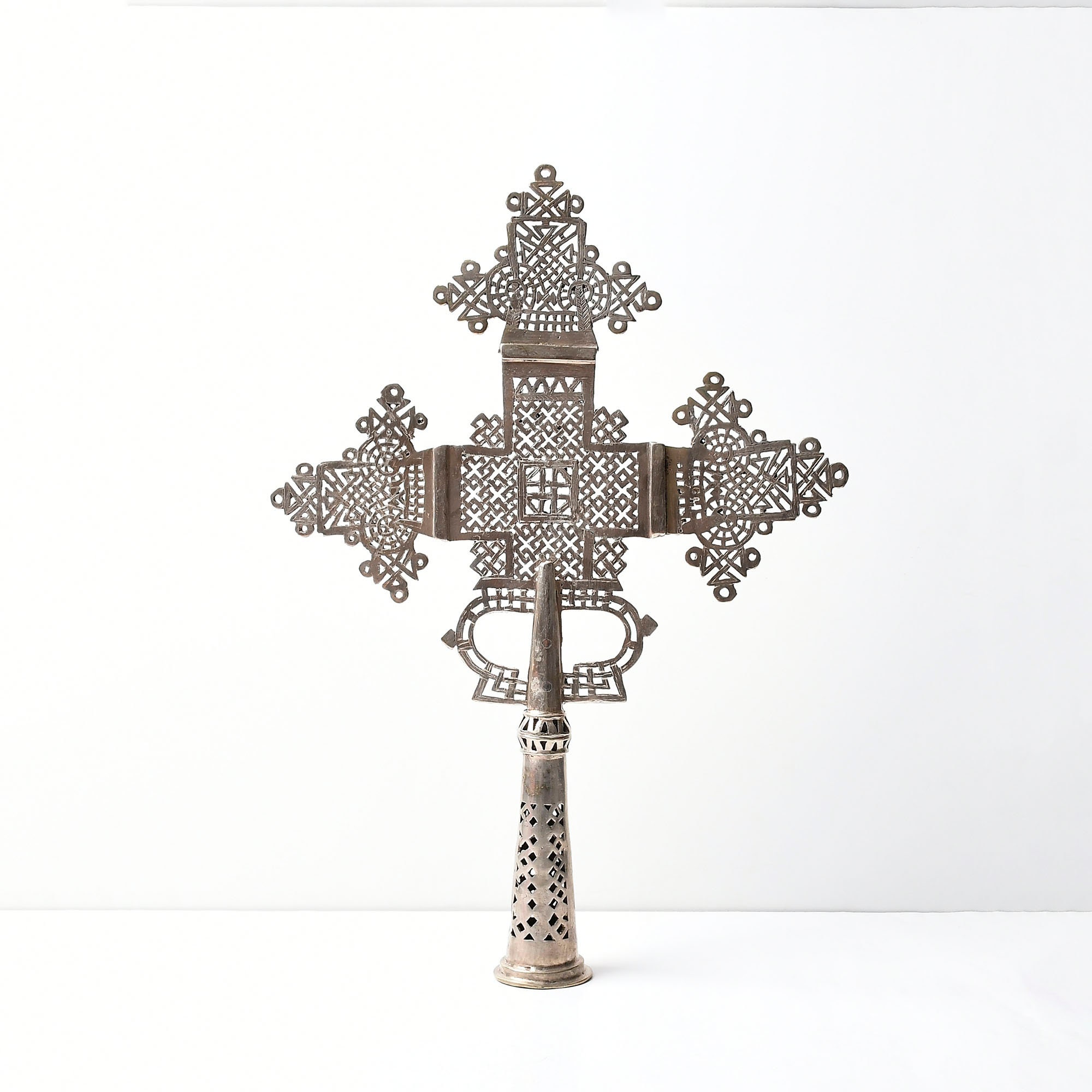 Ethiopian Processional Cross Large 18.5 Orthodox Church Table Cross ...