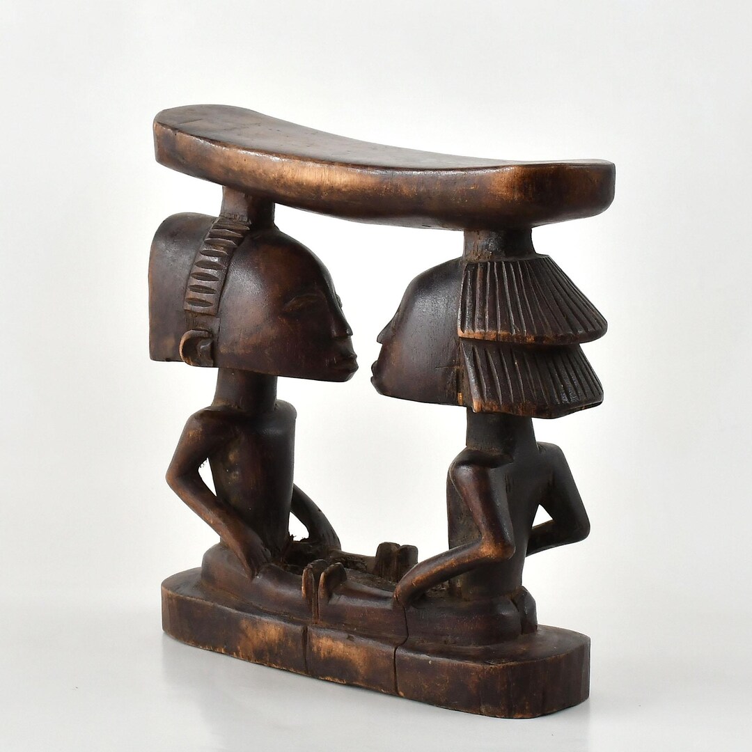 African Headrest | Vintage Luba Head Rest | Tribal Neck Rest | African ...