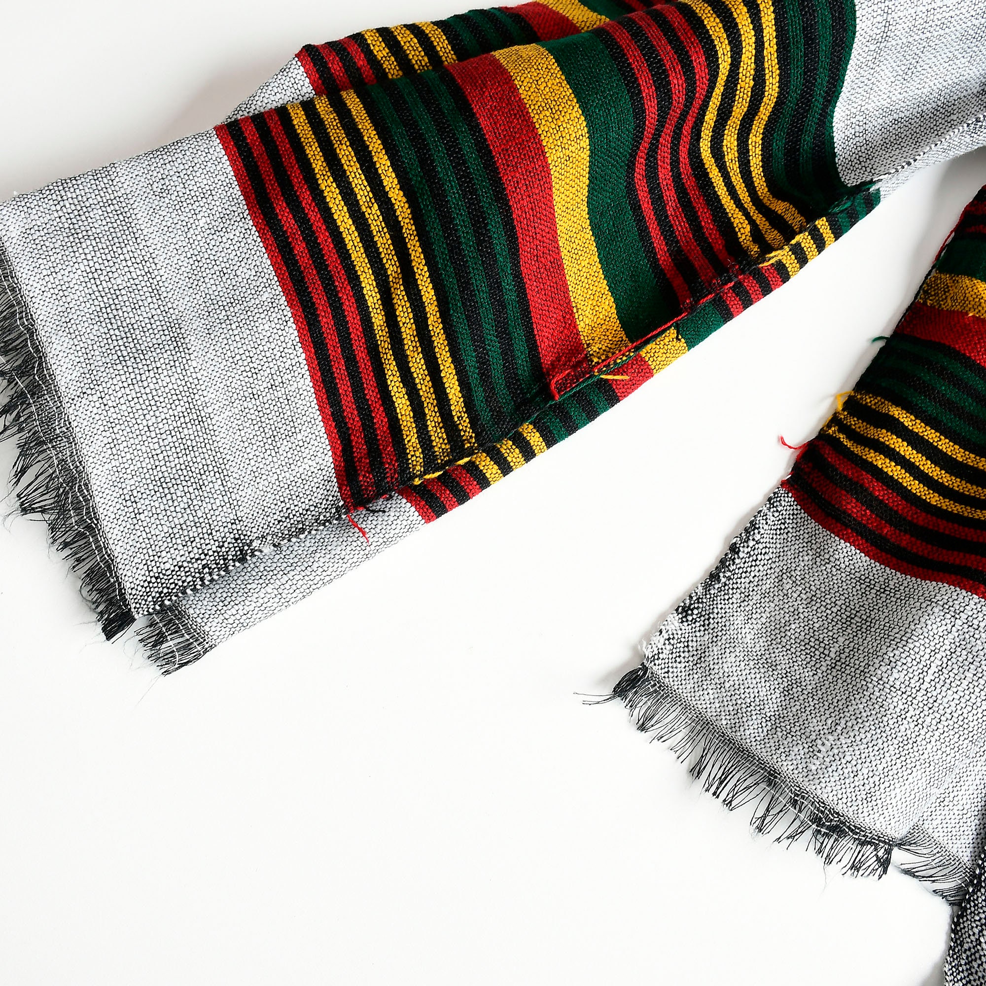 Ethiopian Traditional Cotton Scarf Rasta Gray Green Gold Yellow Red ...