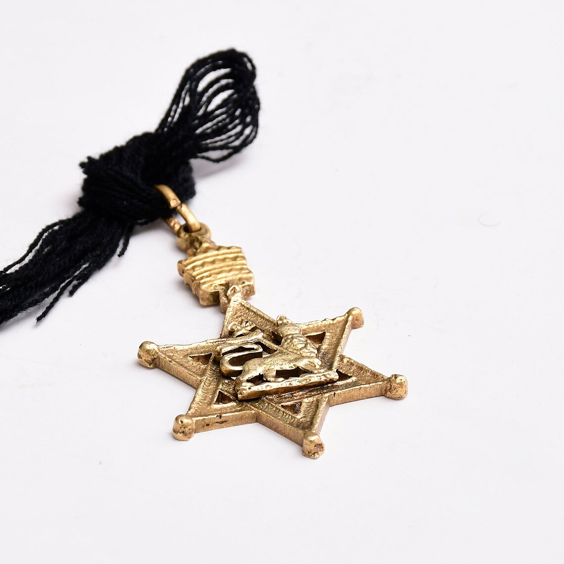 Handmade Lion of Judah Star of David Pendent Ethiopian Neck Cross ...