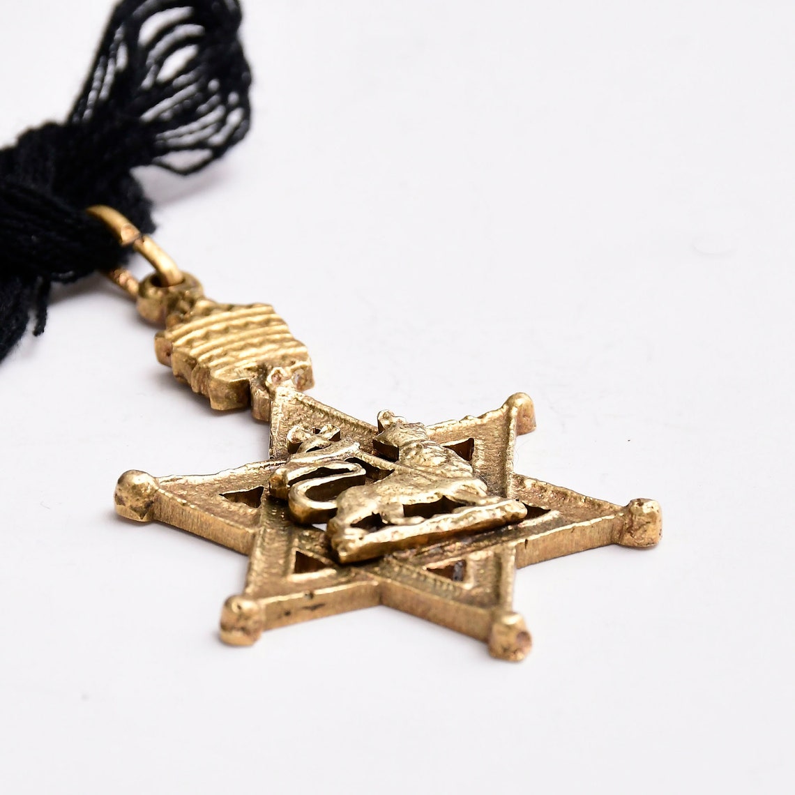 Handmade Lion of Judah Star of David Pendent Ethiopian Neck Cross ...
