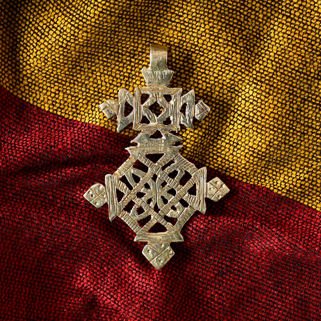 Ethiopian Cross African Coptic Cross African Cross Pendant Necklace ...