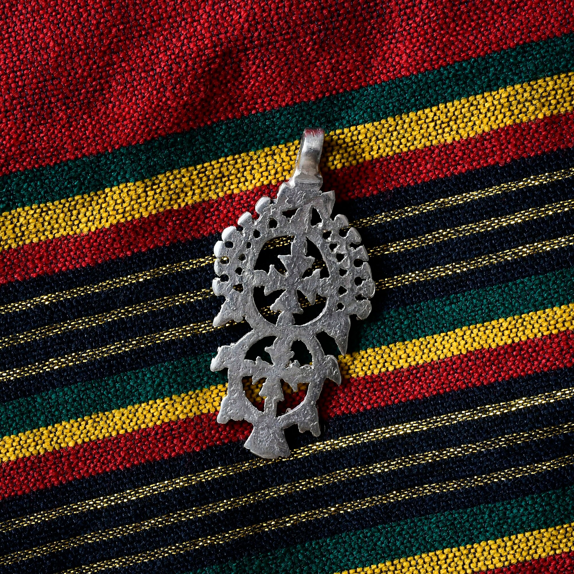 Ethiopian Cross Pendant, Coptic Cross, African Tribal, 70 X 33 Mm ...