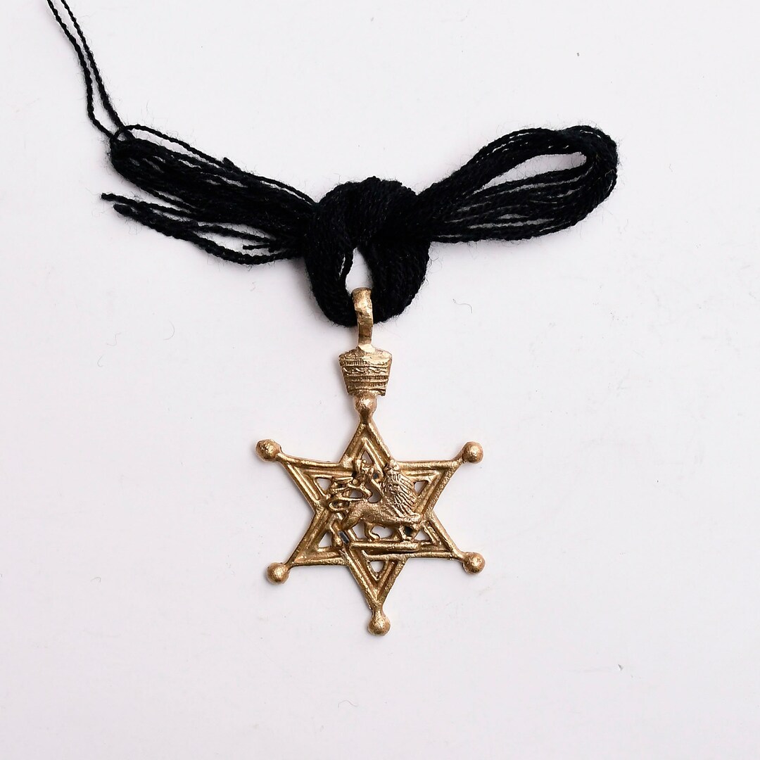 Lion of Judah Star of David Ethiopian Neck Cross Pendent 34-00 - Etsy ...
