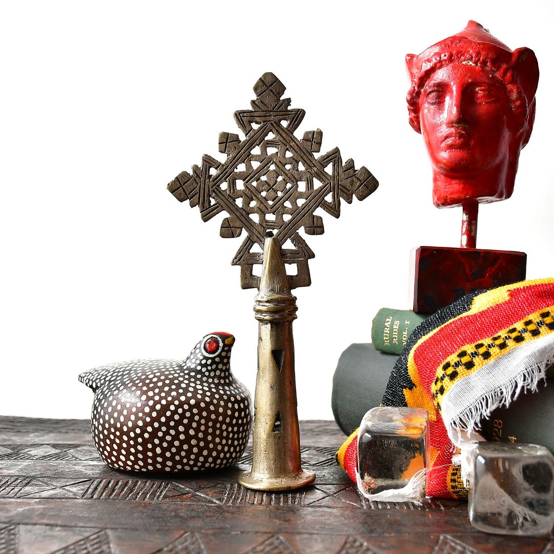 Ethiopian Orthodox Church Mini Altar Cross Coptic Table Cross Religious ...