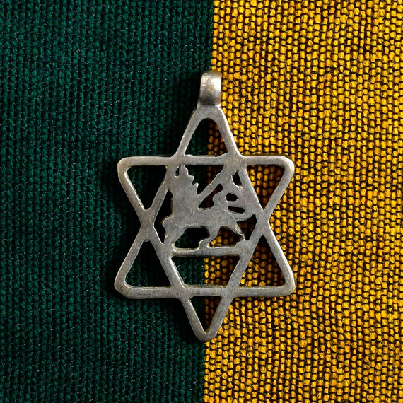 Star of David Neck cross Lion of Judah Rasta cross 99… - Gem