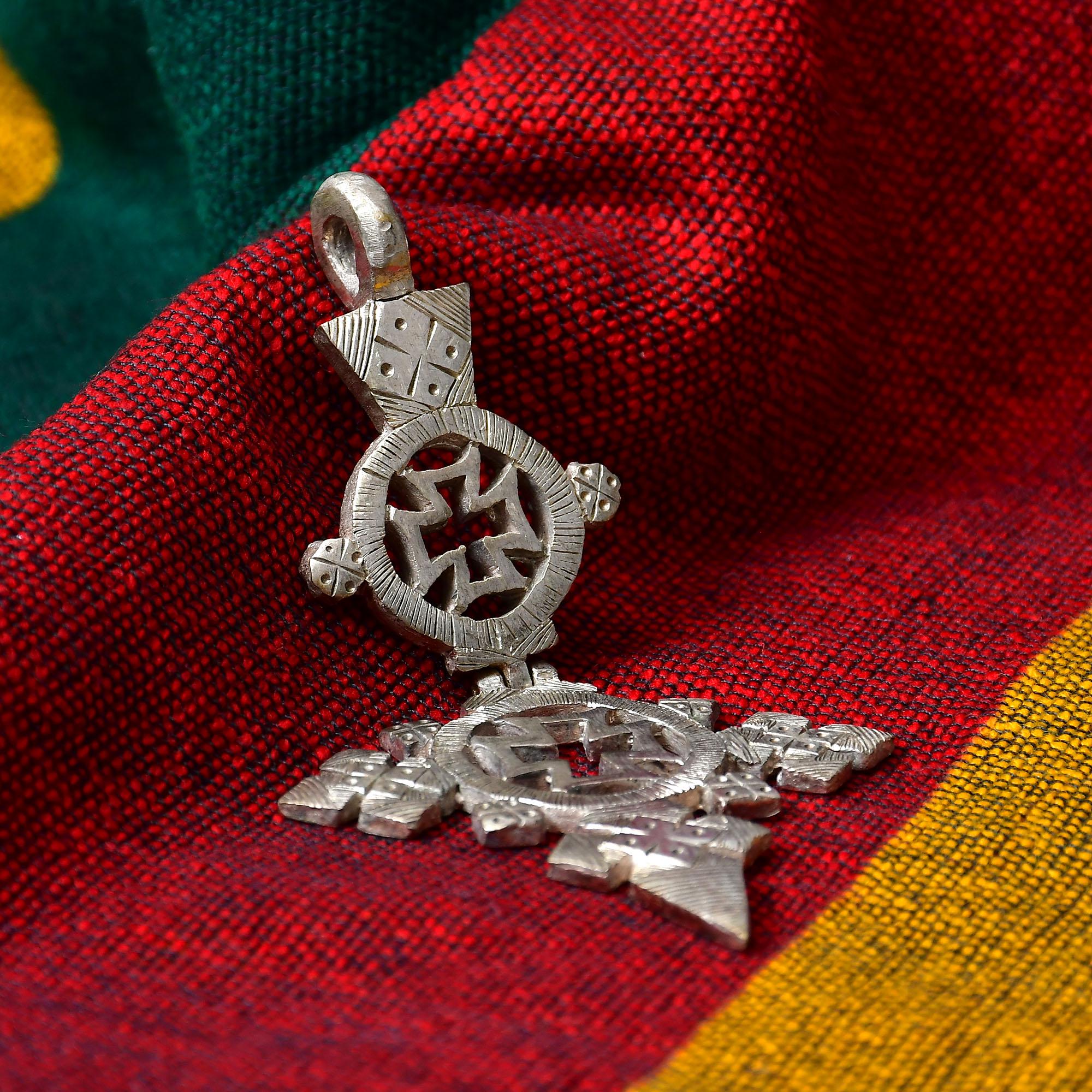 Ethiopian Coptic Neck Cross Pendent Orthodox Church Rasta Religious ...