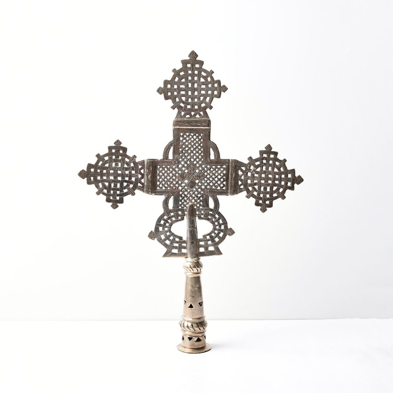 Ethiopian Processional Cross Large 22" Orthodox Church Religious Home ...