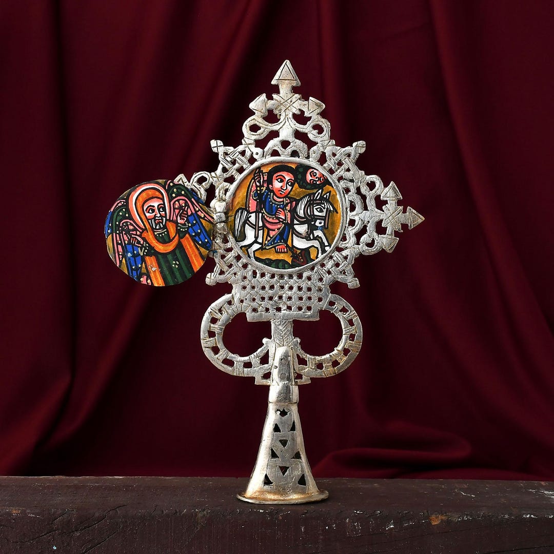 Vintage Ethiopian Orthodox Cross - Icon Cross Orthodox Church ...