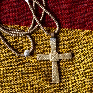 Handmade Ethiopian Orthodox Cross Necklace Rasta Pendant Jamaica Reggae ...