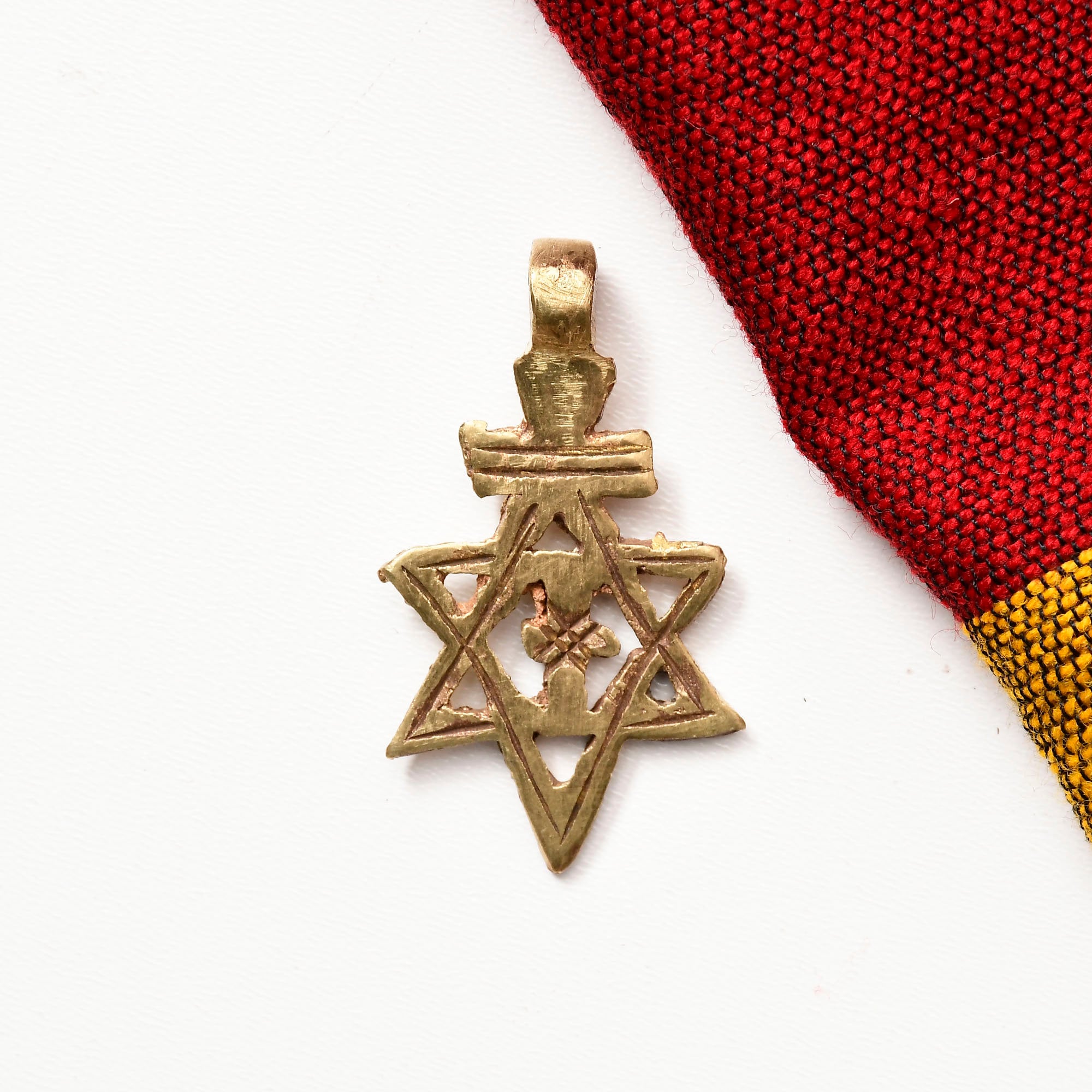 Ethiopian Star of David Neck Cross Pendant Rasta Cross Lion of Judah ...