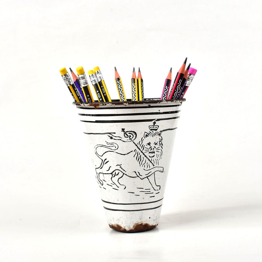 Antique Haile Selassie Lion of Judah Enamel Drinking Cup Lion of Judah ...