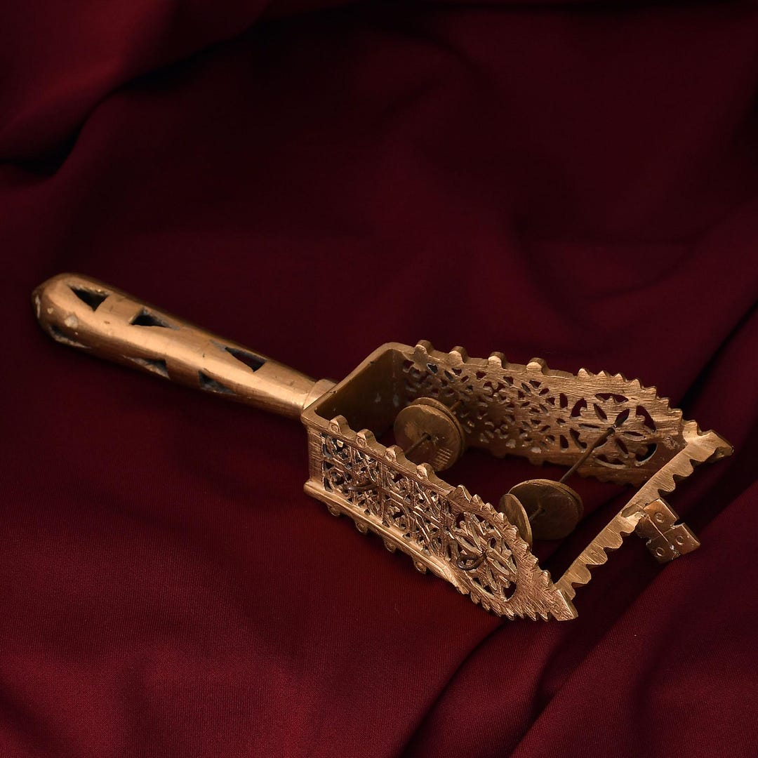 Vintage Ethiopian Orthodox Ceremonial Rattle Tsenatsil Instrument ...