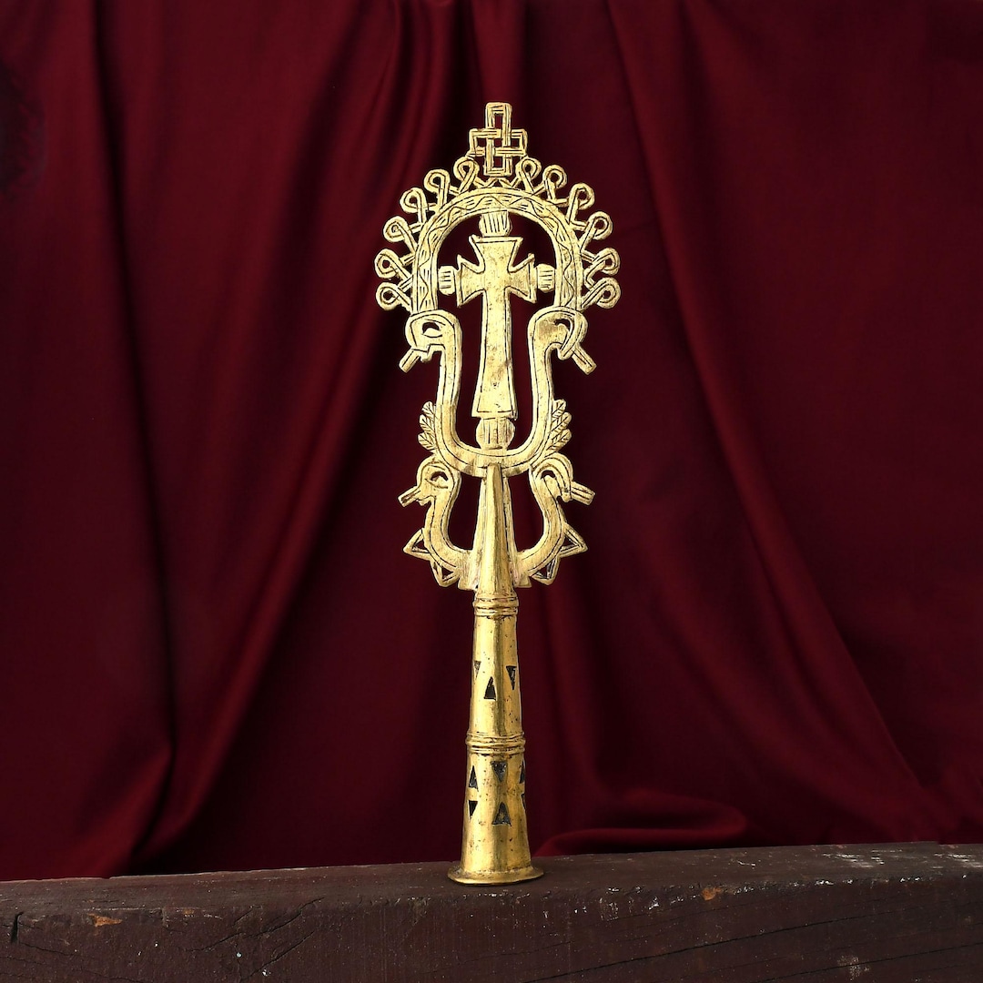 Ethiopian Cross Processional Table Cross. Coptic Orthodox Lalibela 09 ...