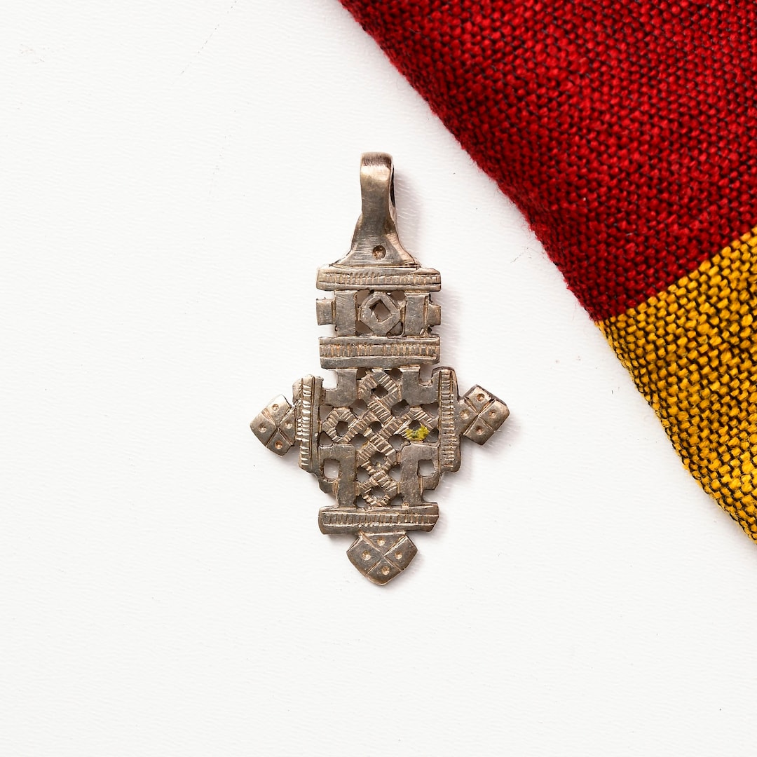 Ethiopian Neck Cross Pendant Rasta Cross Bead - Etsy