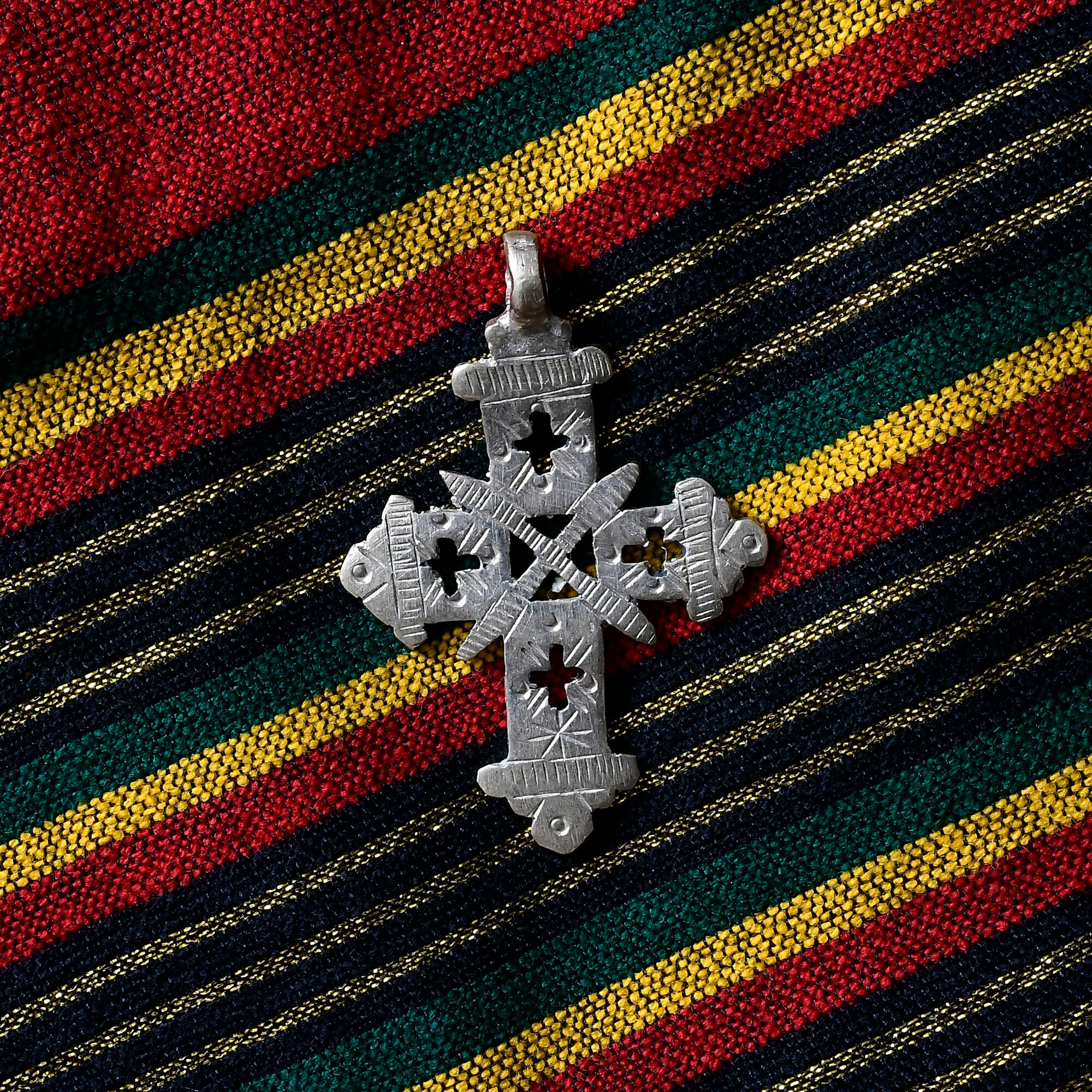 Ethiopian Cross African Tribal Cross Orthodox Pendant Necklace 41.1 - Etsy